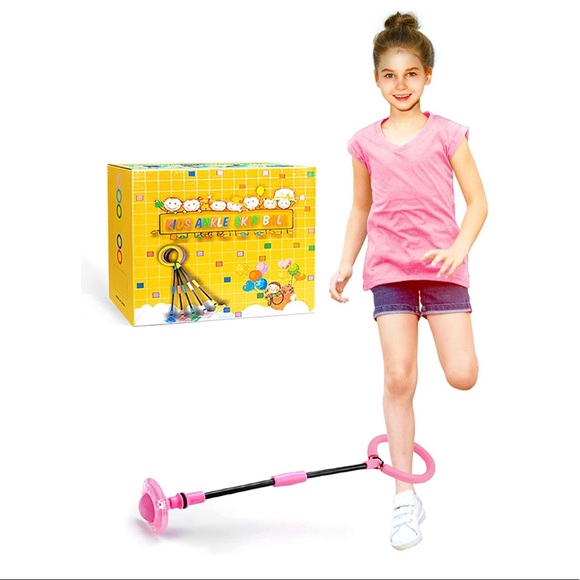 Games | Skip Ball For Kids Foldable Ankle Skip Ball Flashing Jumping ...